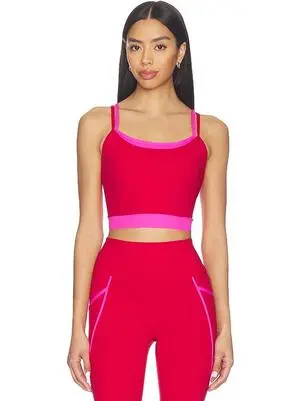 Beach Riot Vinny Sports Bra In Red,fuchsia - Royal Red