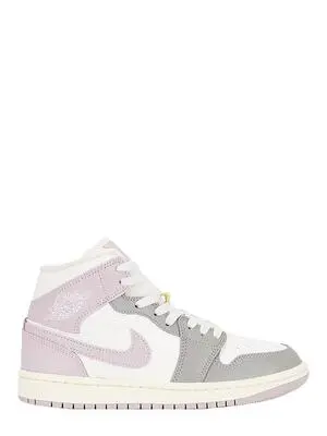 JORDAN 1 Mid Sneakers - Sail  Particle Rose & Enigma Stone