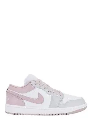 JORDAN 1 Low Sneakers - Particle Rose  Enigma Stone & White
