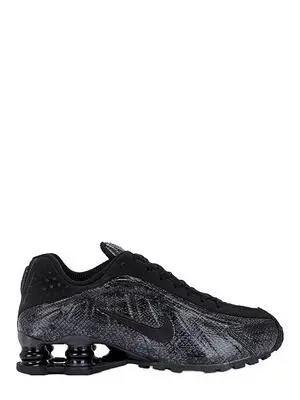 Nike Shox R4 - Black  Metallic Silver  & Dark Grey
