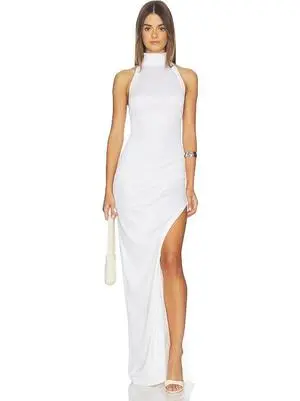 Andamane Cleo Halterneck Maxi Dress - Milk