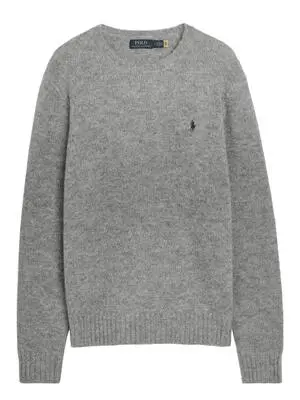 Polo Ralph Lauren Logo-embroidered Wool-blend Jumper - Grey