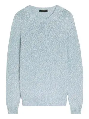 SLOWEAR Cotton Knit Crew-neck Jumper - Light Blue