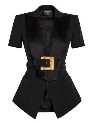 BALMAIN Belted Wool Jacket