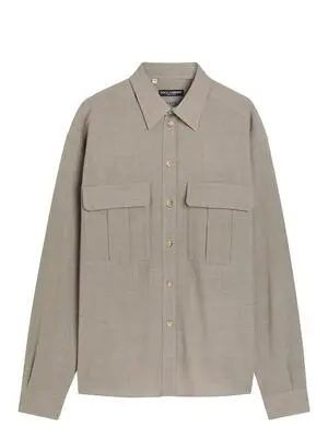 Dolce & Gabbana Wool Shirt - Beige