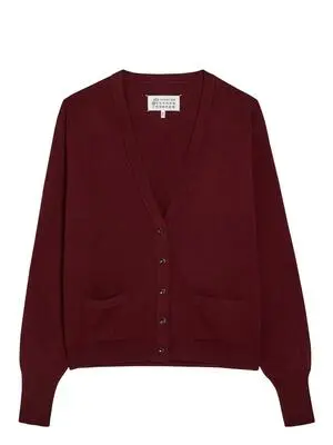 MAISON MARGIELA V-Neck Wool Cardigan