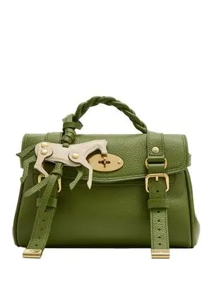 Mulberry Mini Alexa Grained Leather Top Handle Bag - Green