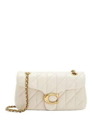 COACH Tabby 26 Quilted Leather Shoulder Bag - White