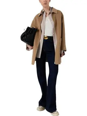 Gerard Darel Prisca Wool Jacket - Straw