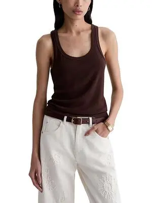Ag Essential Tank Top - Oak Barrel