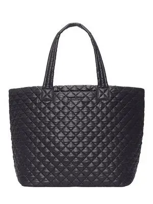 Mz Wallace Large Metro Tote Deluxe Ii - Black/matte Black