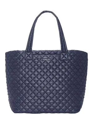 Mz Wallace Large Metro Tote Deluxe Ii - Navy/silver