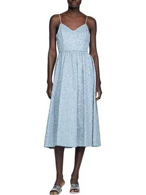 Sandro Iseanna Sequin Dress - Blue