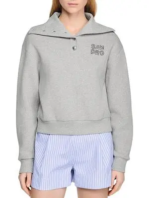 Sandro Fleece Sweatshirt - Grey