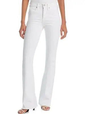 Veronica Beard Beverly Skinny Flare Extended Jeans - White