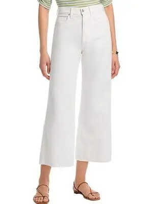 Veronica Beard Taylor Cropped High Rise Jeans - White