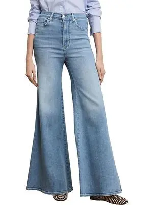 Veronica Beard Jesse High-rise Flare Leg Jeans - Big Splash