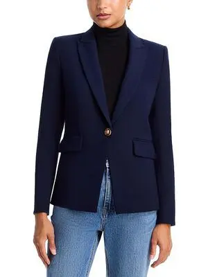 Veronica Beard Miller Single Breasted Blazer - Navy