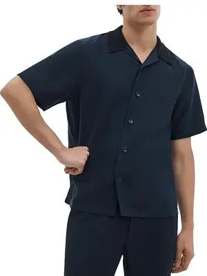 Rag & Bone Avery Slub Shirt Navy