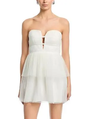 Bcbgmaxazria Kristen Mini Dress - Snow White