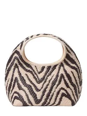 LOEFFLER RANDALL Kenzie Mini Bucket Clutch - Zebra