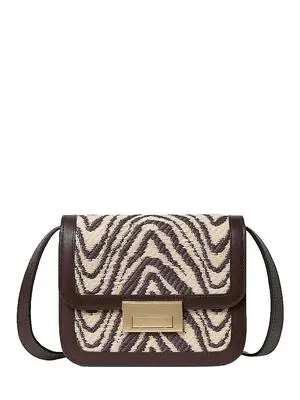 LOEFFLER RANDALL Desi Crossbody With Lock Hardware - Brown