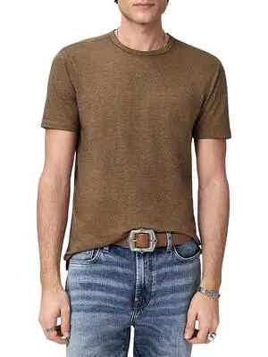 John Varvatos Bale Burnout Short Sleeve T-shirt - Brown Sugar