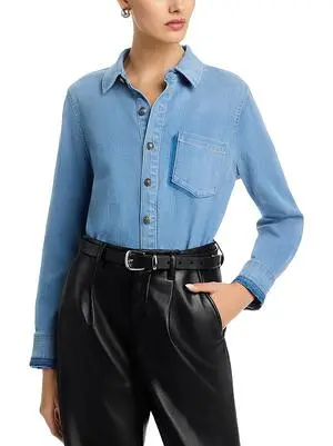Kobi Halperin Olive Shirt - Light Indigo