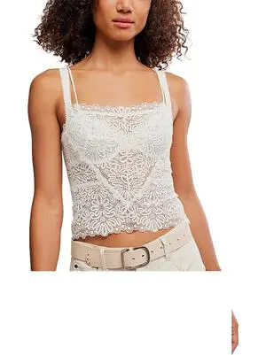 Free People Love And Lace Camisole - Clean Ivory
