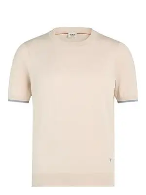TOD'S T-shirt In Cotton Knit - Beige