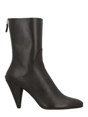 Proenza Schouler Ankle Boots In Dark Lambskin - Dark Brown