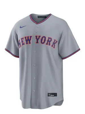 Nike Francisco Lindor New York Mets Mlb Replica Jersey - Grey