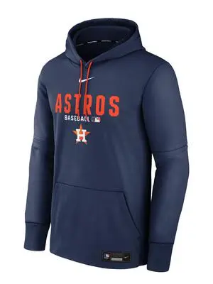 Nike Houston Astros Authentic Collection Therma Mlb Pullover Hoodie - Blue