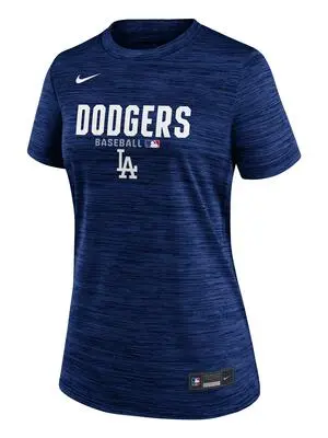 Nike Los Angeles Dodgers Authentic Collection Velocity Dri-fit Mlb T-shirt - Blue