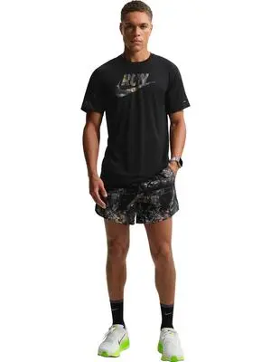 Nike Stride Dri-fit 5" Brief-lined Realtreeâ® Running Shorts - Grey