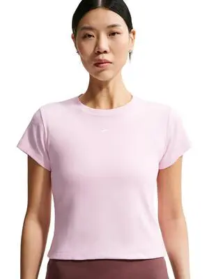 Nike Sportswear Tight Ribbed Short-sleeve T-shirt - Pink