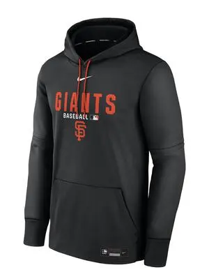 Nike San Francisco Giants Authentic Collection Therma Mlb Pullover Hoodie - Black