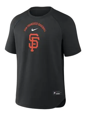 Nike San Francisco Giants Authentic Collection Batting Practice Pregame Mlb Top - Black