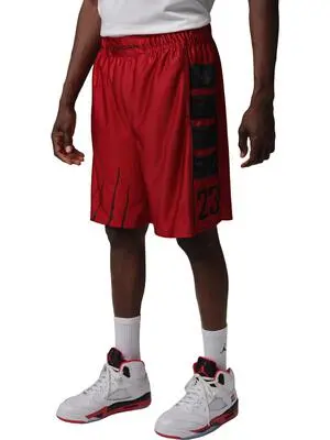 JORDAN Brooklyn Cat Scratch Shorts - Red