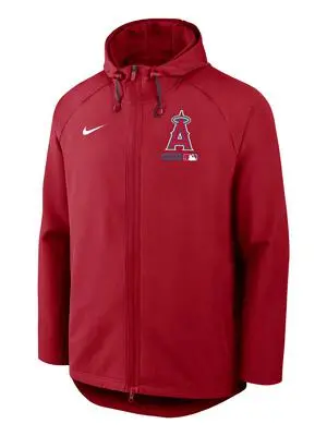 Nike Los Angeles Angels Therma-fit Mlb Full-zip Hooded Jacket - Red