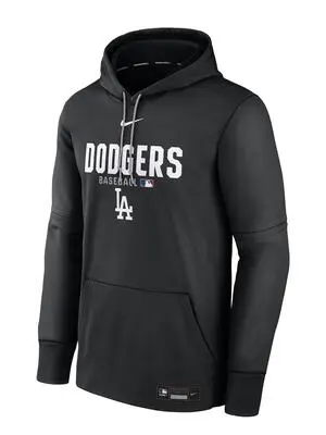 Nike Los Angeles Dodgers Authentic Collection Therma Mlb Pullover Hoodie - Black