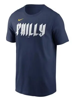 Nike Philadelphia Phillies City Connect Logo Mlb T-shirt - Blue