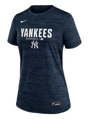 Nike New York Yankees Authentic Collection Velocity Dri-fit Mlb T-shirt - Blue