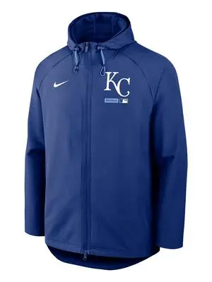 Nike Kansas City Royals Authentic Collection Therma-fit Mlb Full-zip Hooded Jacket - Blue