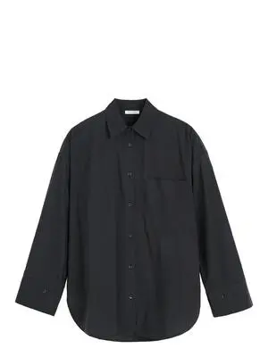 BY MALENE BIRGER Derris Voile Organic Cotton Shirt Black