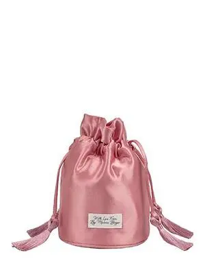BY MALENE BIRGER Landinna Satin Bucket Bag - Pink Rose