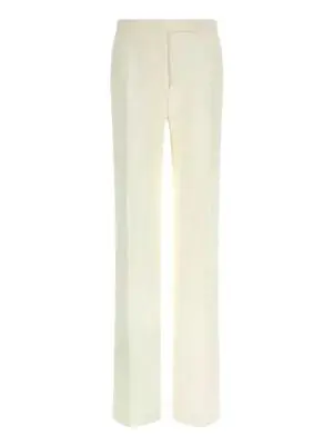 TOM FORD Creased Tuxedo Trousers - White