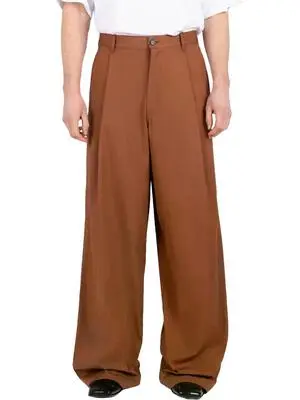SOCIETE ANONYME Pleated Wide Leg Trousers - Brown