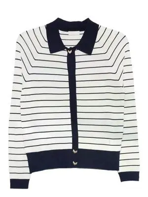 Liu Jo Striped Cardigan - White