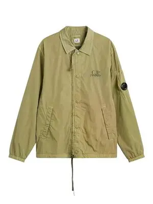 C.P. COMPANY Logo-embroidered Shirt Jacket - Green